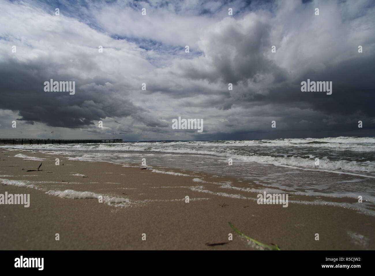 Spindrift on Baltic sea Stock Photo - Alamy