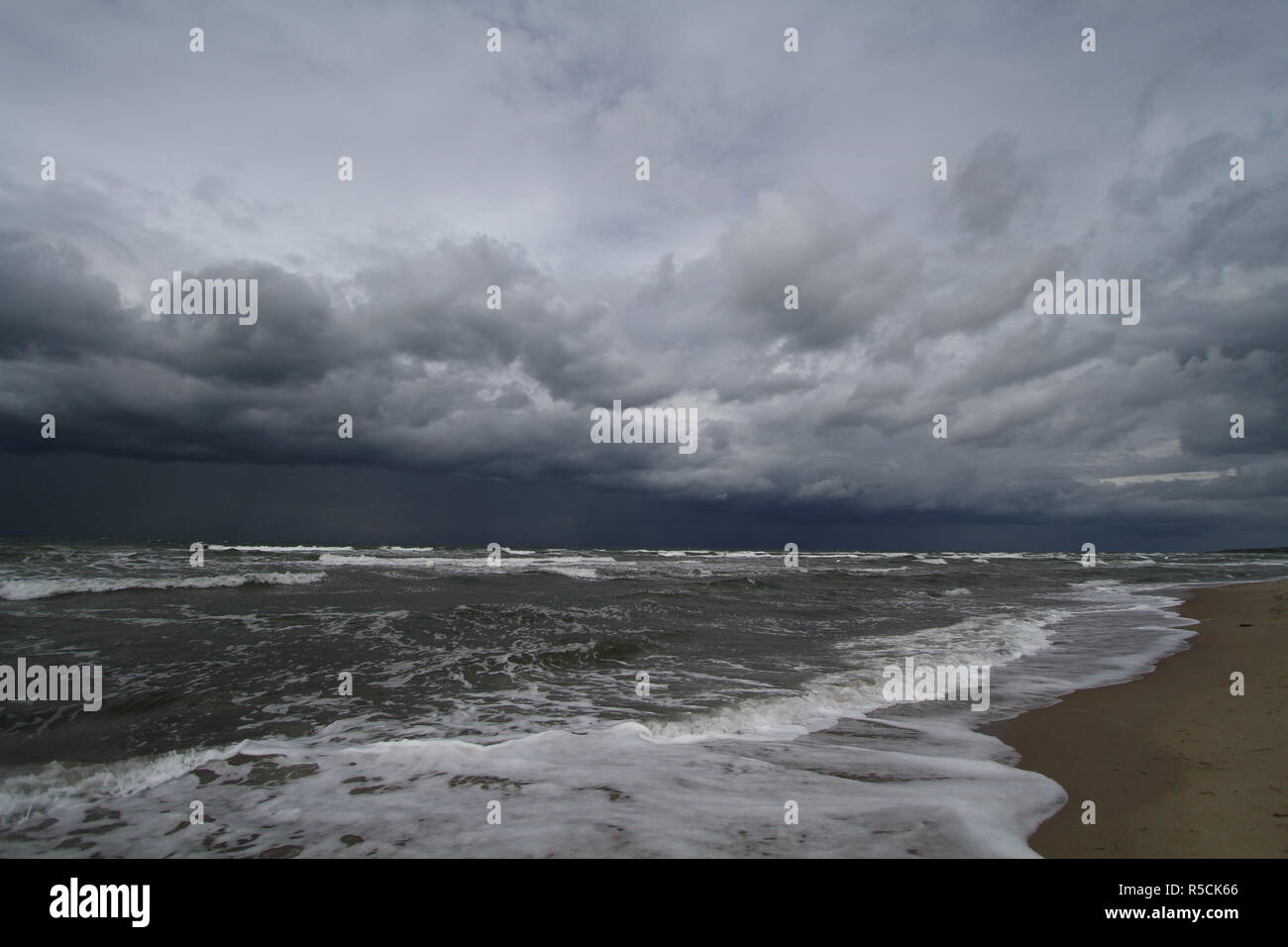 Storm over sea Stock Photo - Alamy