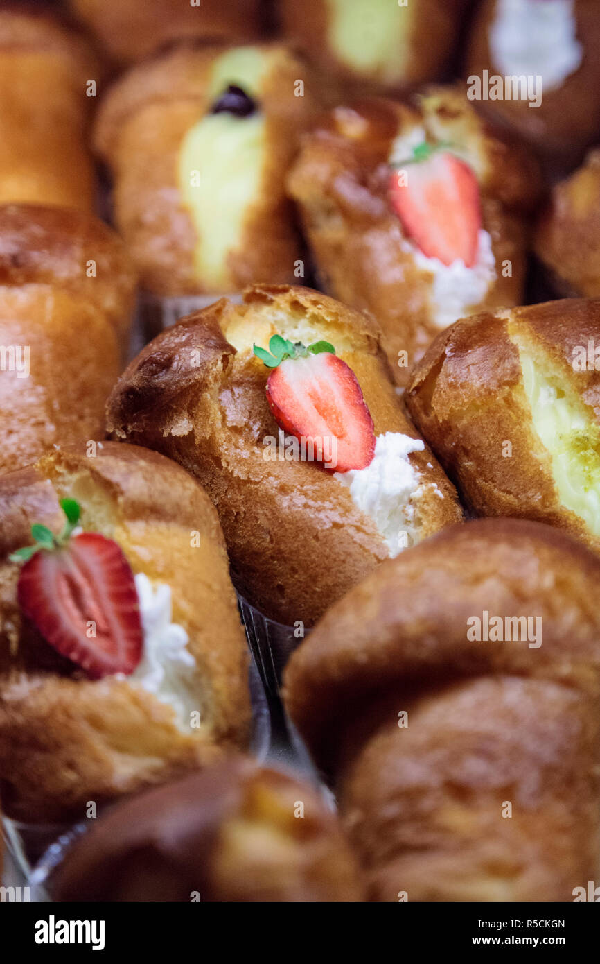 Italy, Amalfi Coast, Amalfi, Historic Pastry Pansa, Baba Stock Photo ...
