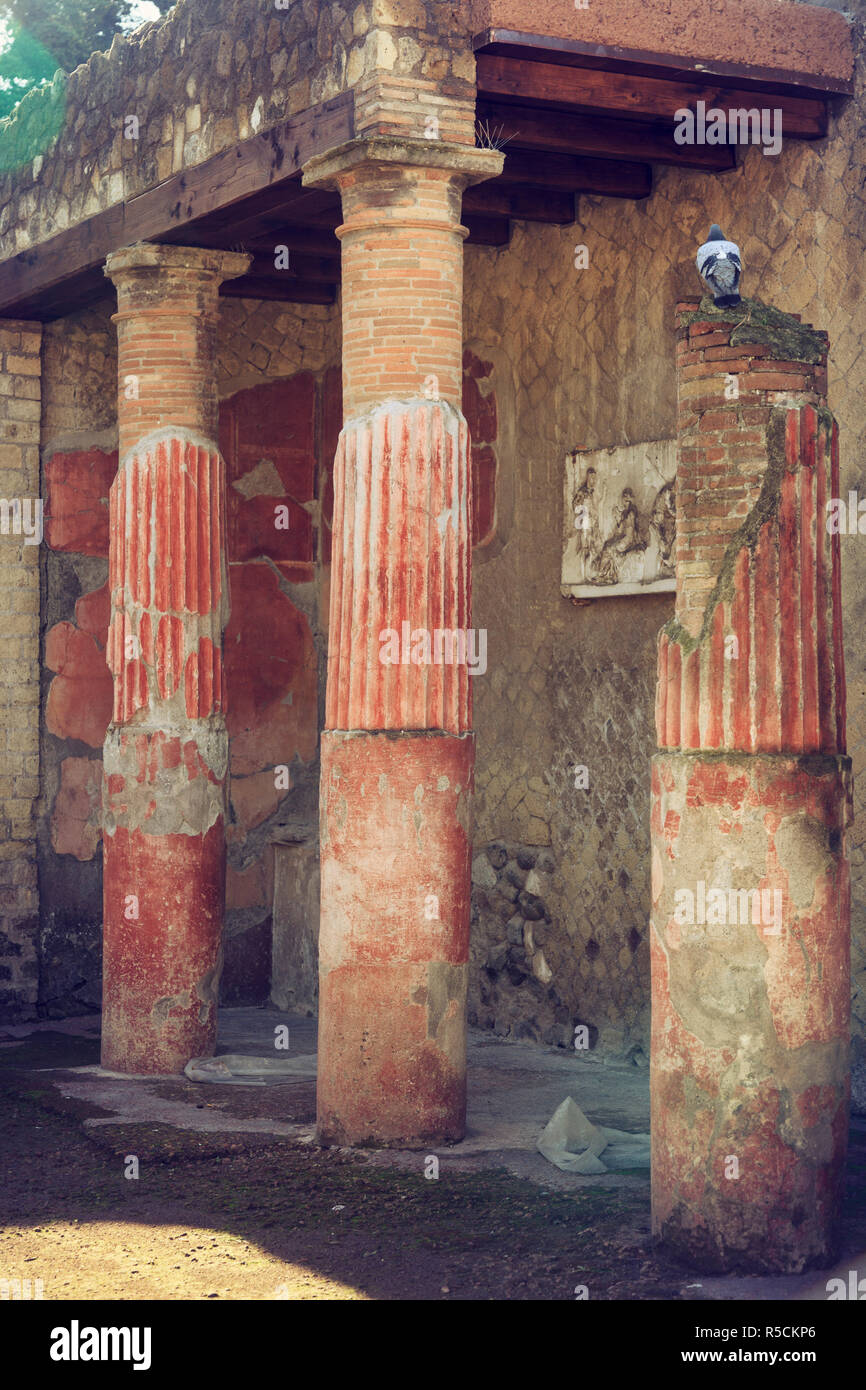 Italy, Naples, Herculaneum, Roman Ruins (UNESCO site Stock Photo - Alamy