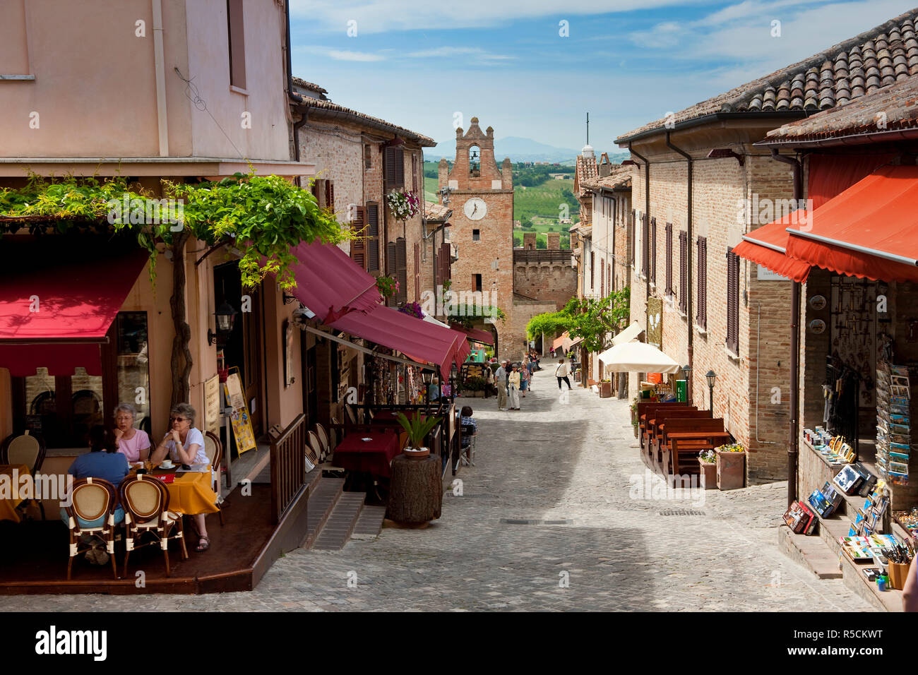 Medieval castle & village, Gradara, Marche, Italy Stock Photo - Alamy