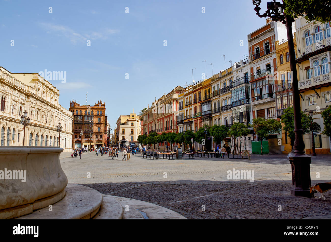 Historic buildings and monuments of Seville, Spain. Architectural ...