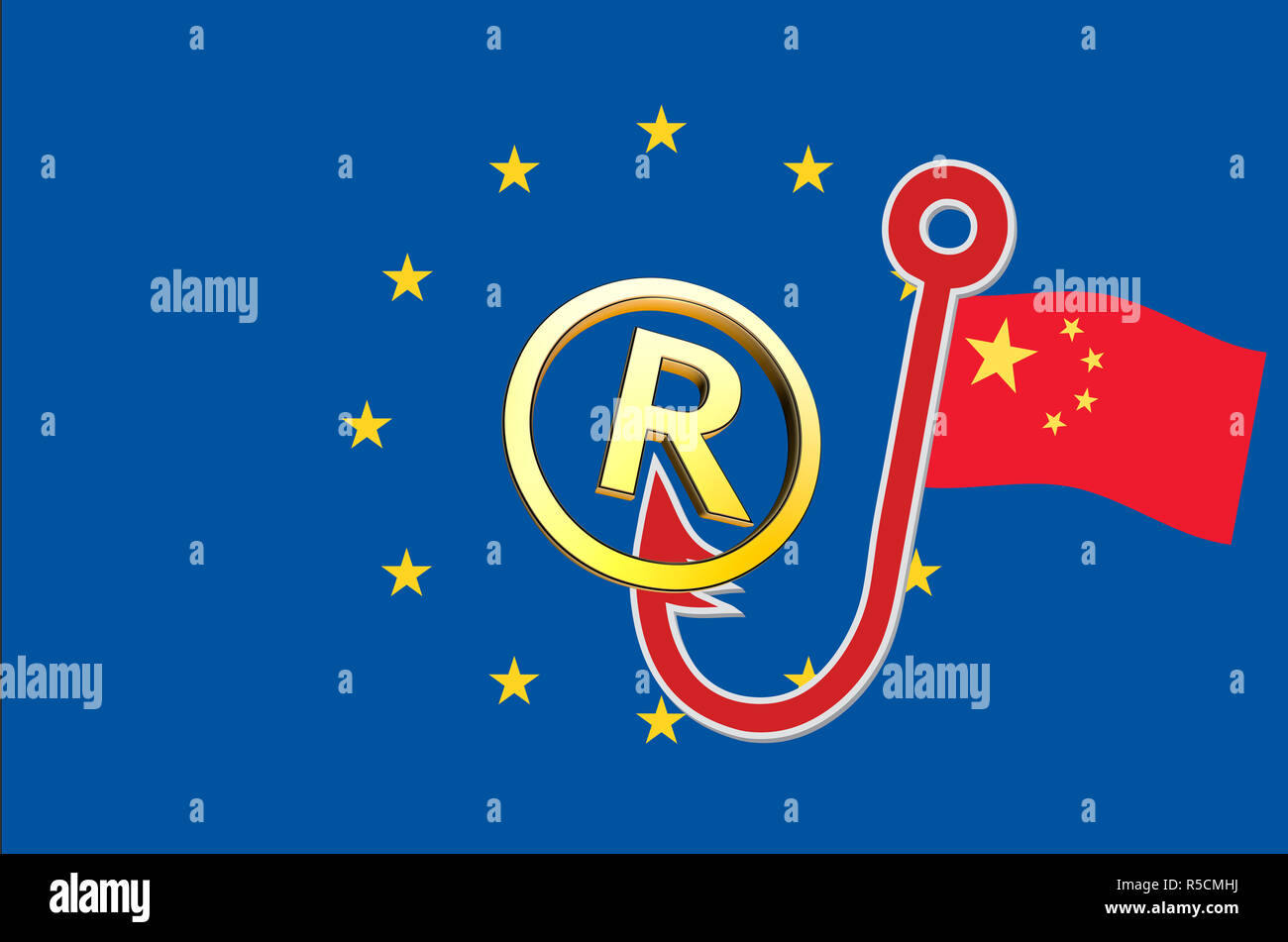 Europe claims that China is stealing intellectual property Stock Photo ...