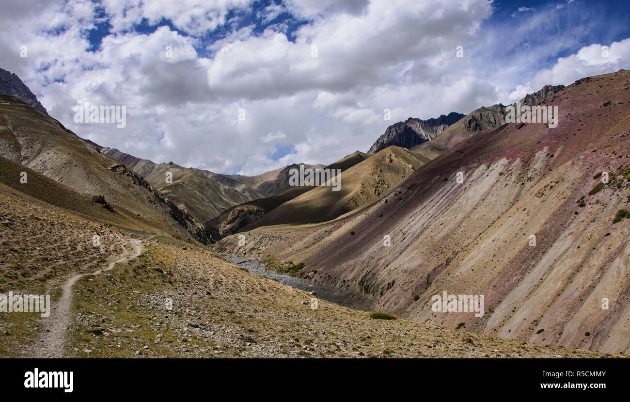 Trekking in the wild Sumdah Chenmo on the Lamayuru-Chilling trek ...