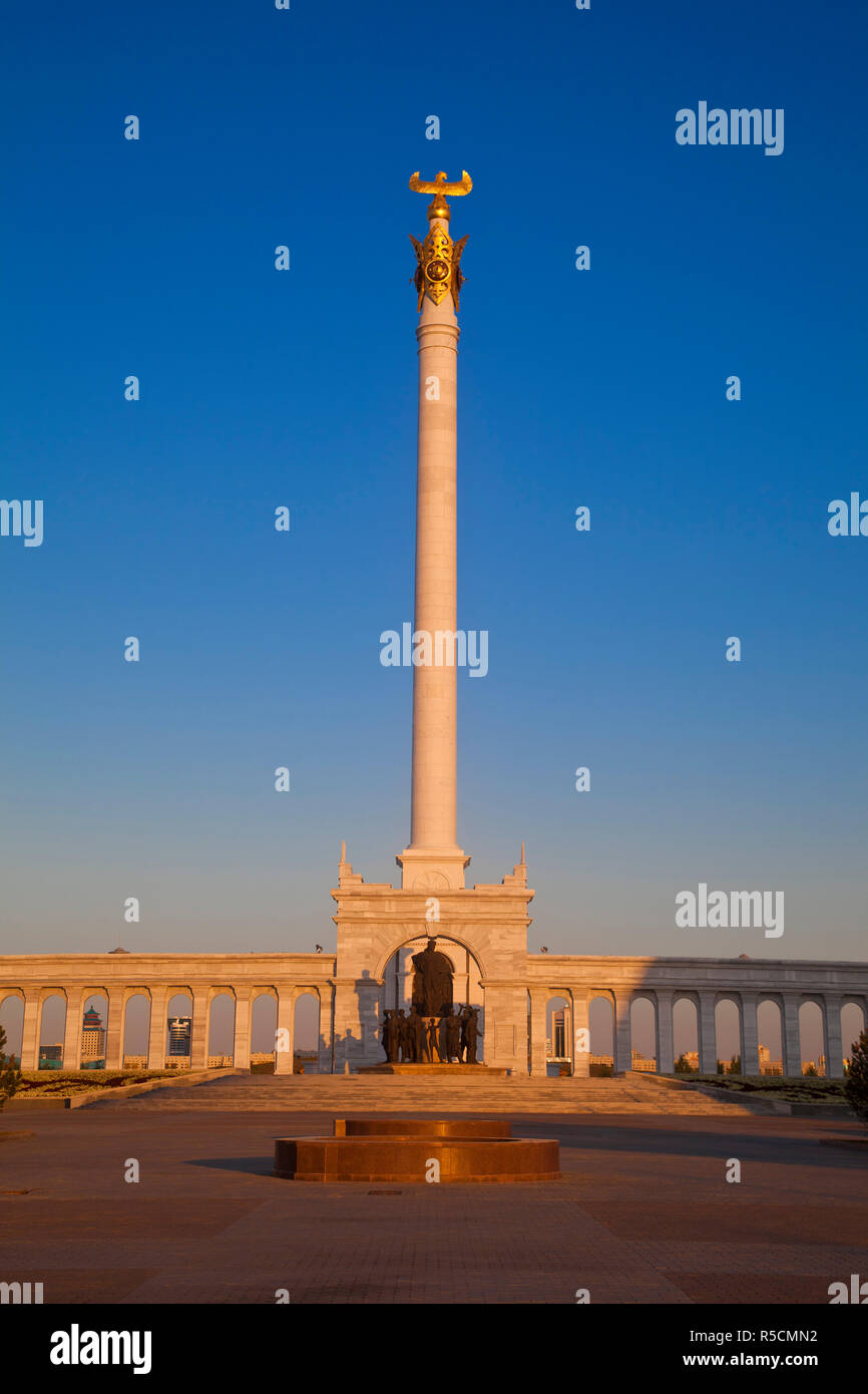 Kazakhstan, Astana, KazakYeli monument (Kazakh Country Stock Photo - Alamy