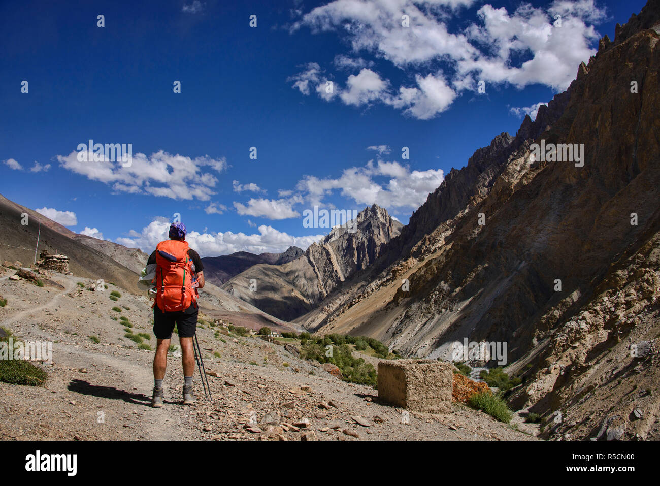 Trekking in the wild Sumdah Chenmo on the Lamayuru-Chilling trek ...