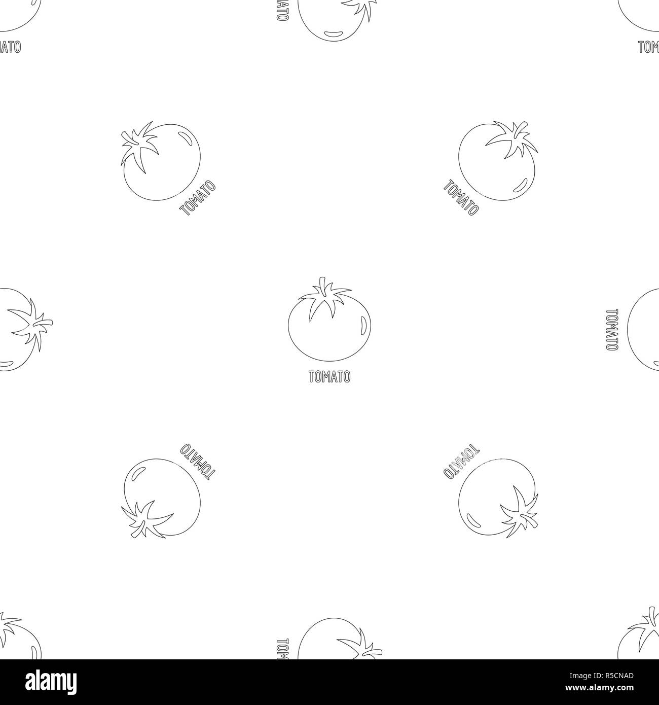 Tomato pattern seamless vector repeat geometric for any web design ...
