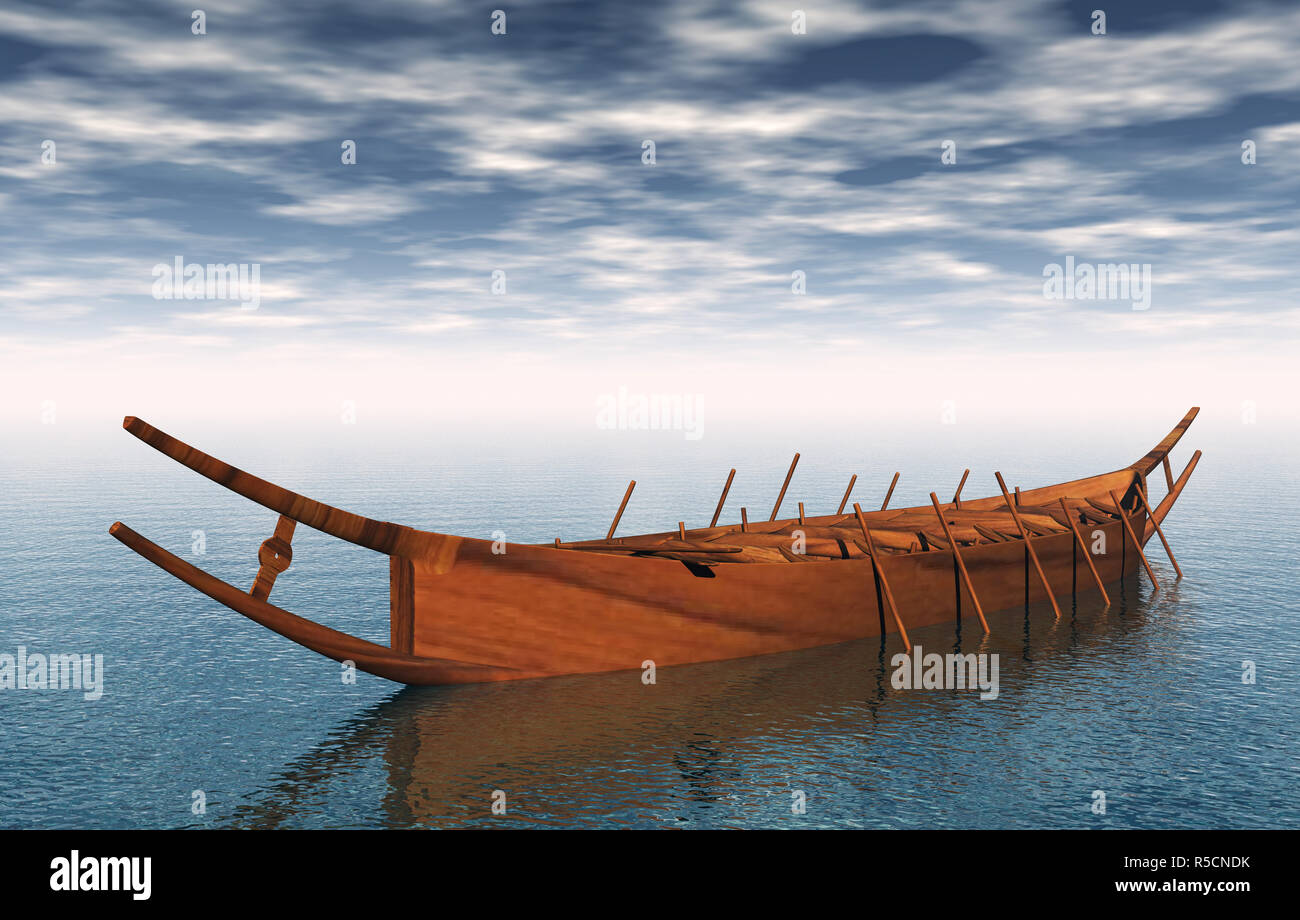 rowing boat on the sea Stock Photo - Alamy