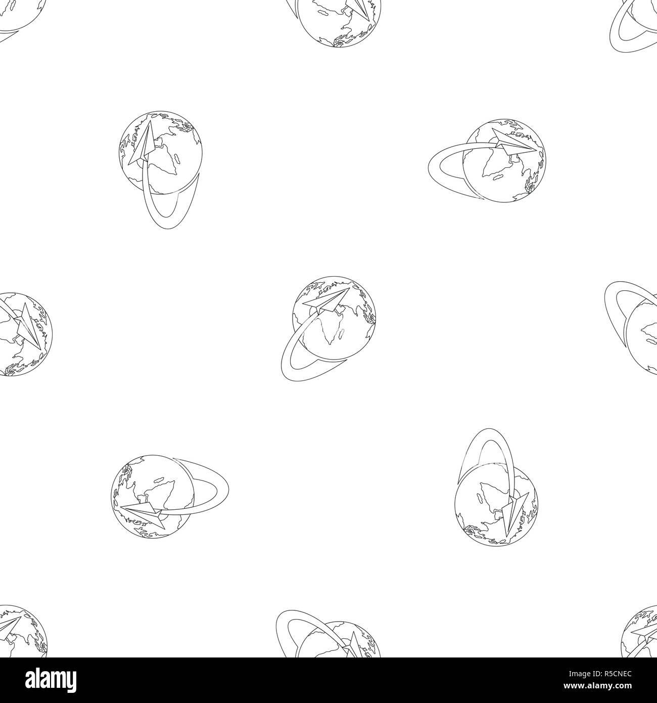 Around the earth pattern seamless vector repeat geometric for any web ...