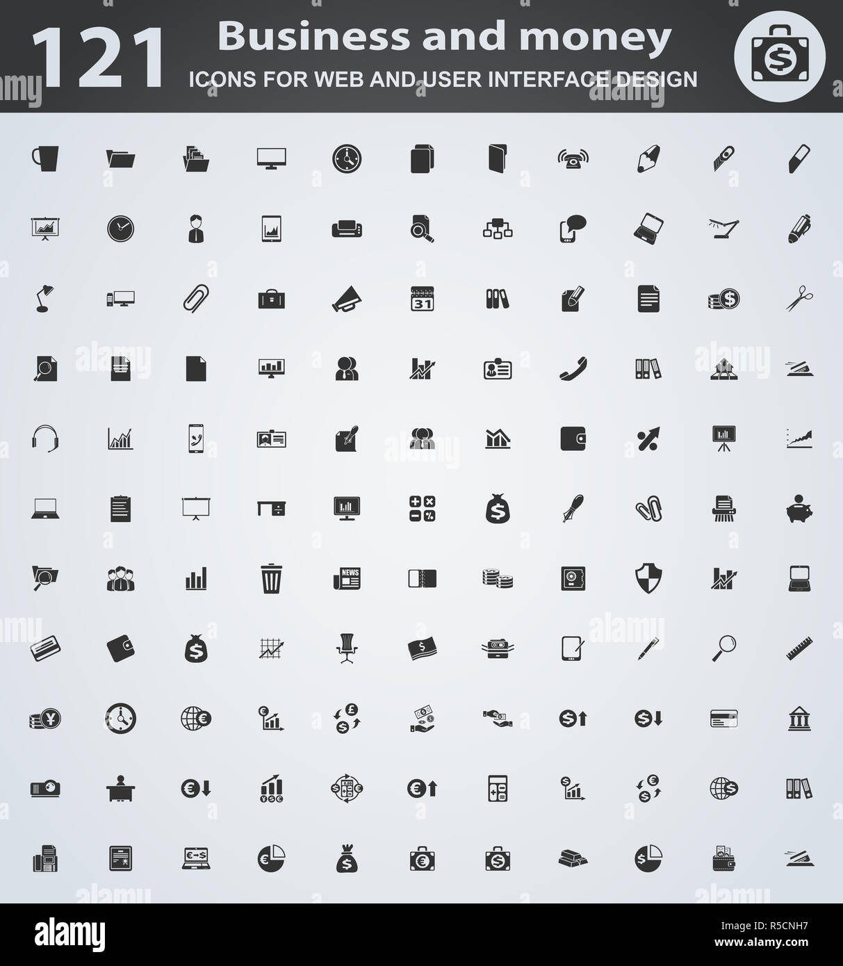 business icon set Stock Photo - Alamy