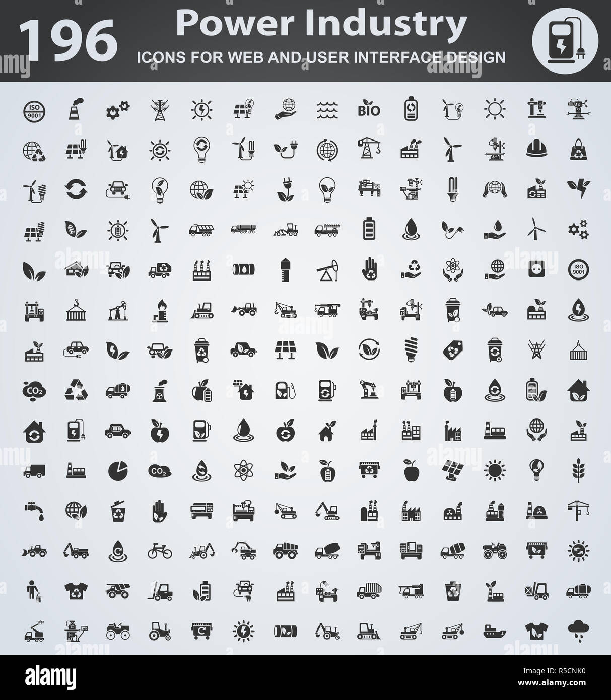 industry icon set Stock Photo - Alamy