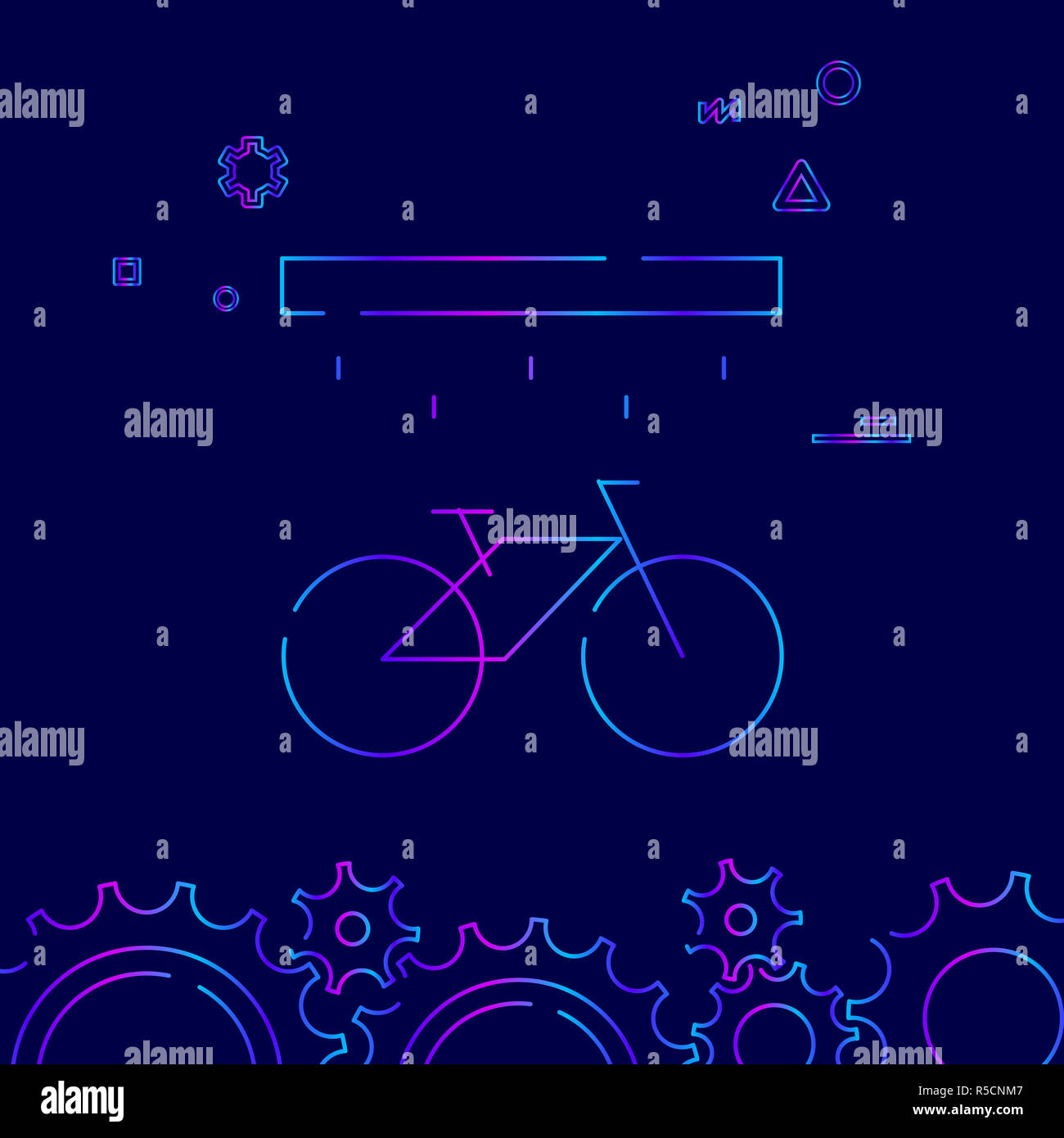 Bike Washing, Wash Station Line Icon. Bicycle Service Gradient Symbol ...