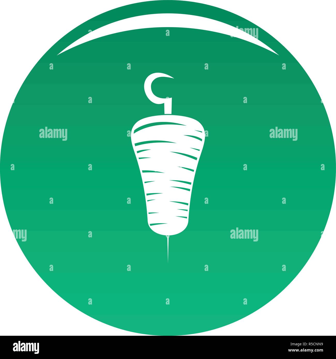 Doner kebab icon. Simple illustration of doner kebab vector icon for ...