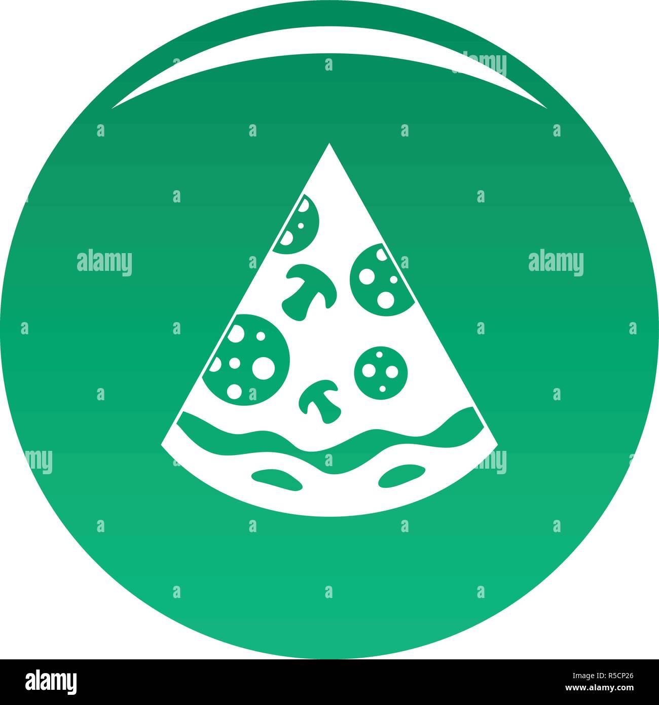 Pizza slice icon. Simple illustration of pizza slice vector icon for ...