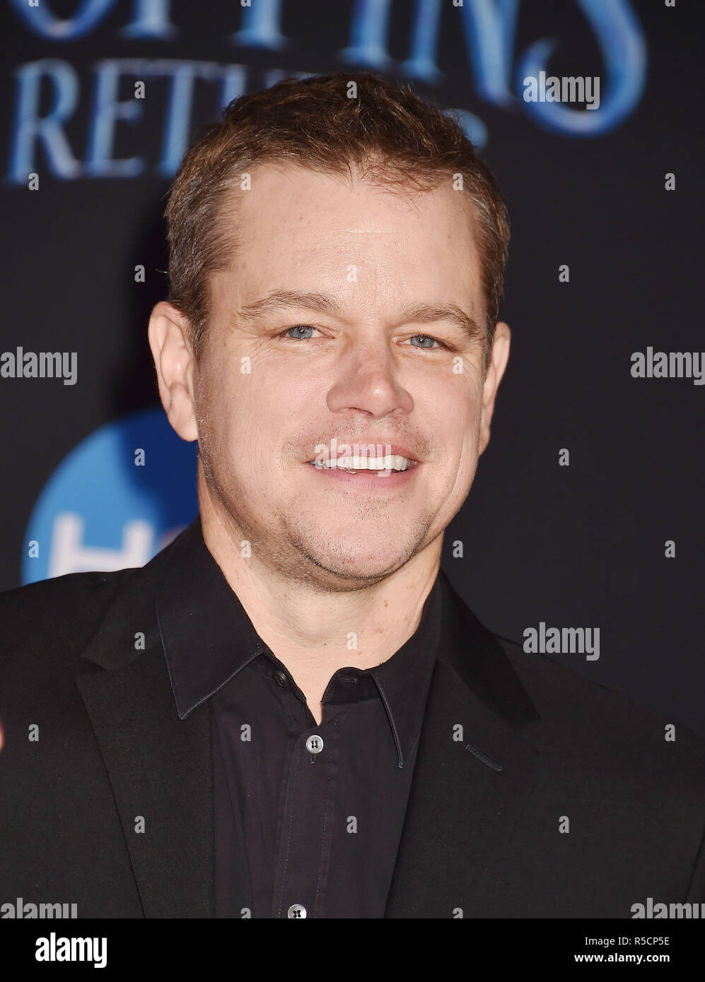 MATT DAMON US film actor at the Premiere Of Disney's 'Mary Poppins ...