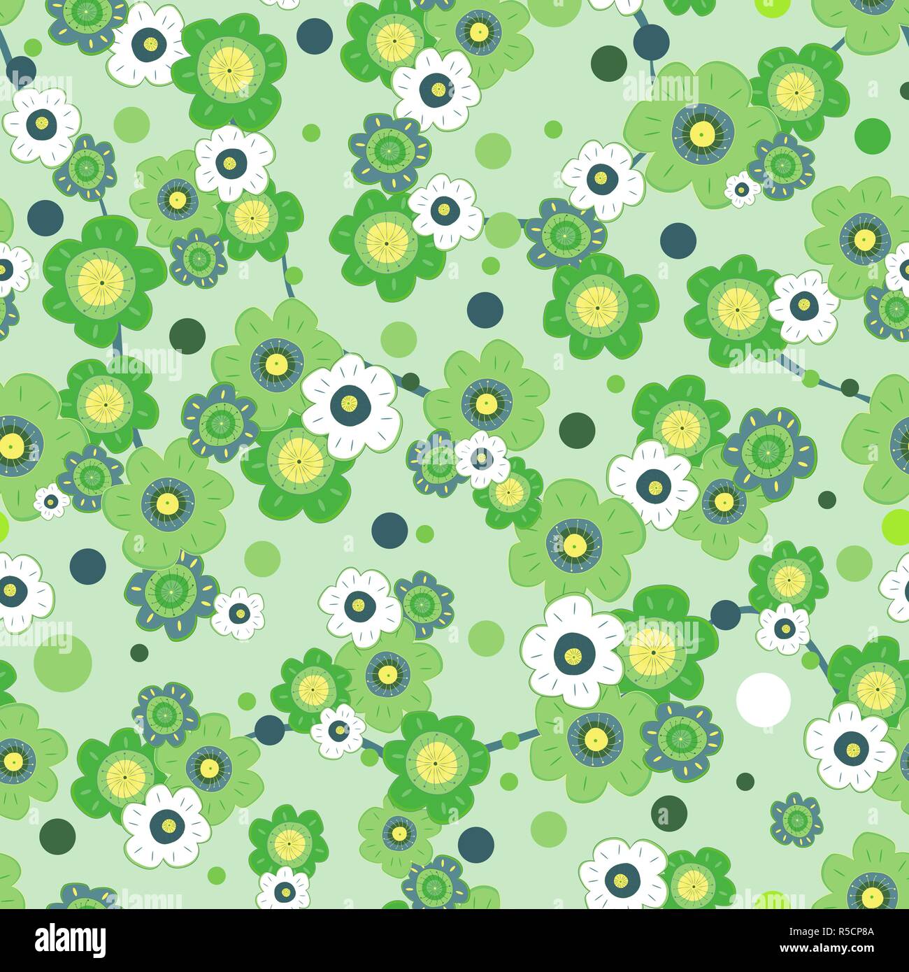 Seamless repeating floral background Stock Vector Image & Art - Alamy
