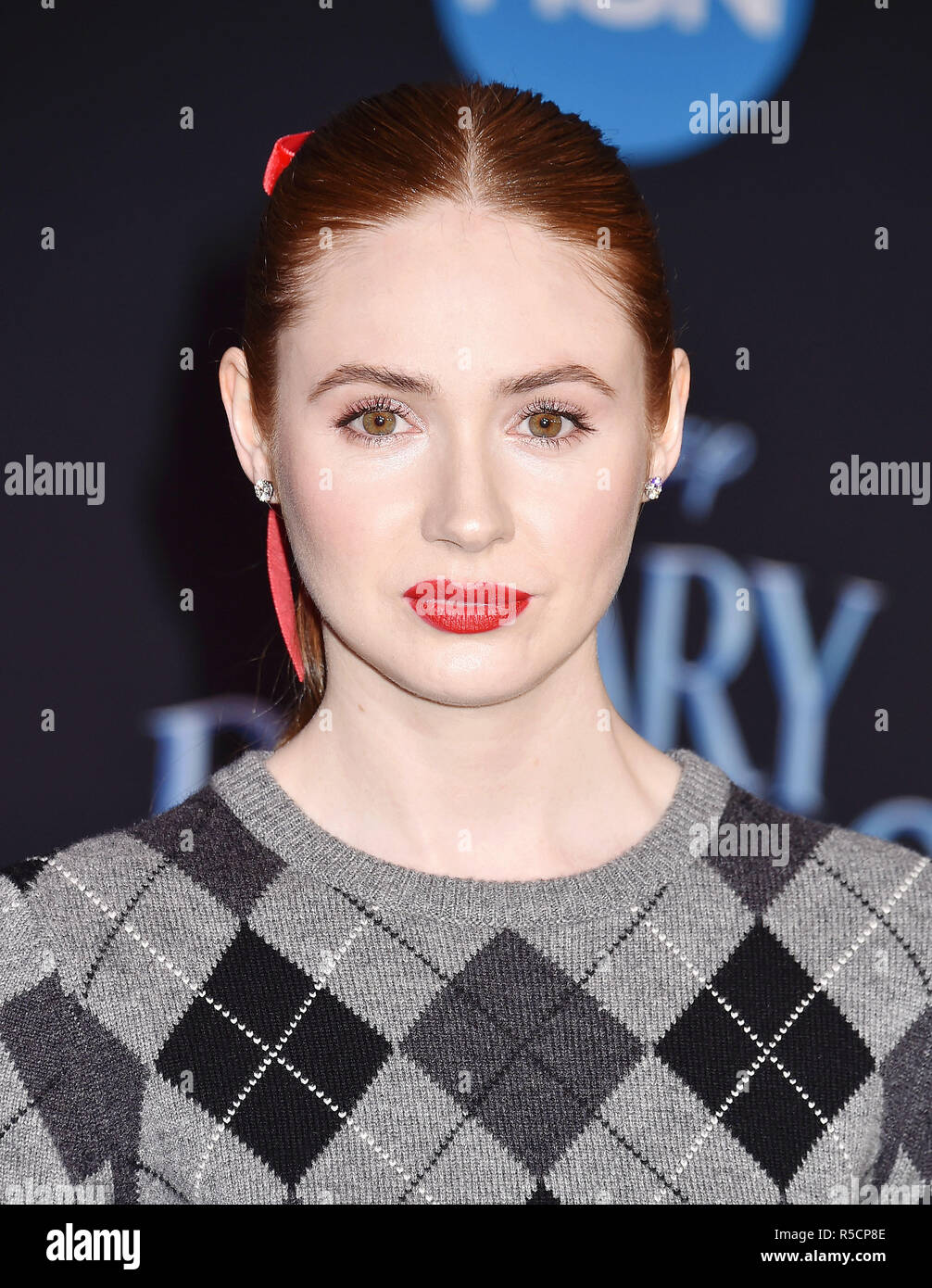 KAREN GILLAN Scottish film actress at the the Premiere Of Disney's ...