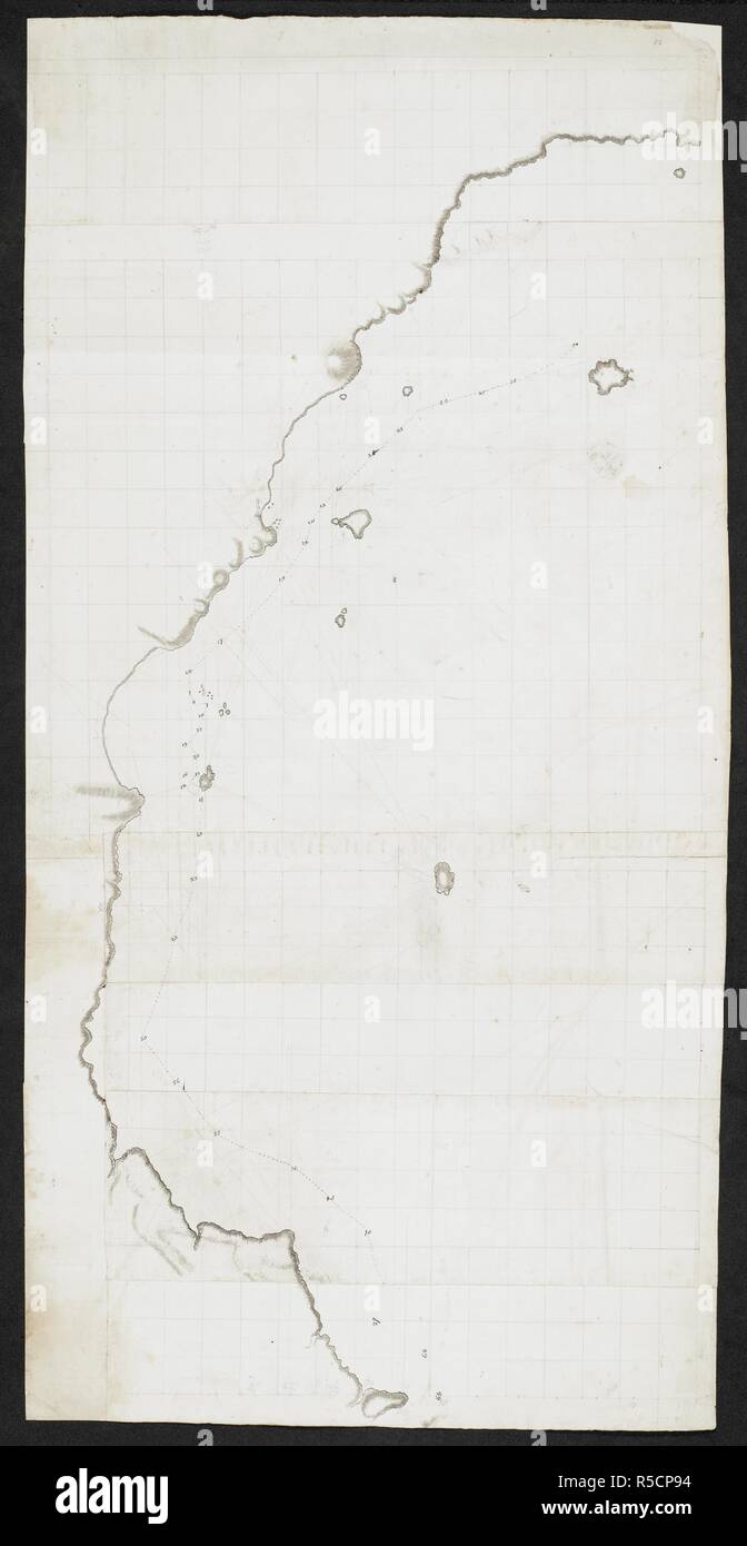 James cook new zealand map hi-res stock photography and images - Alamy