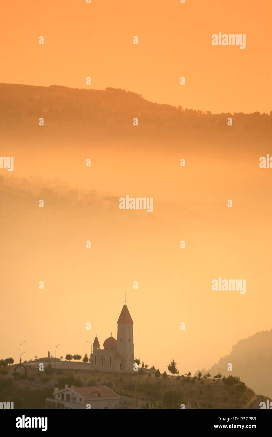 Lebanon, Kadisha Valley, Bcharre town, St Saba Church Stock Photo - Alamy