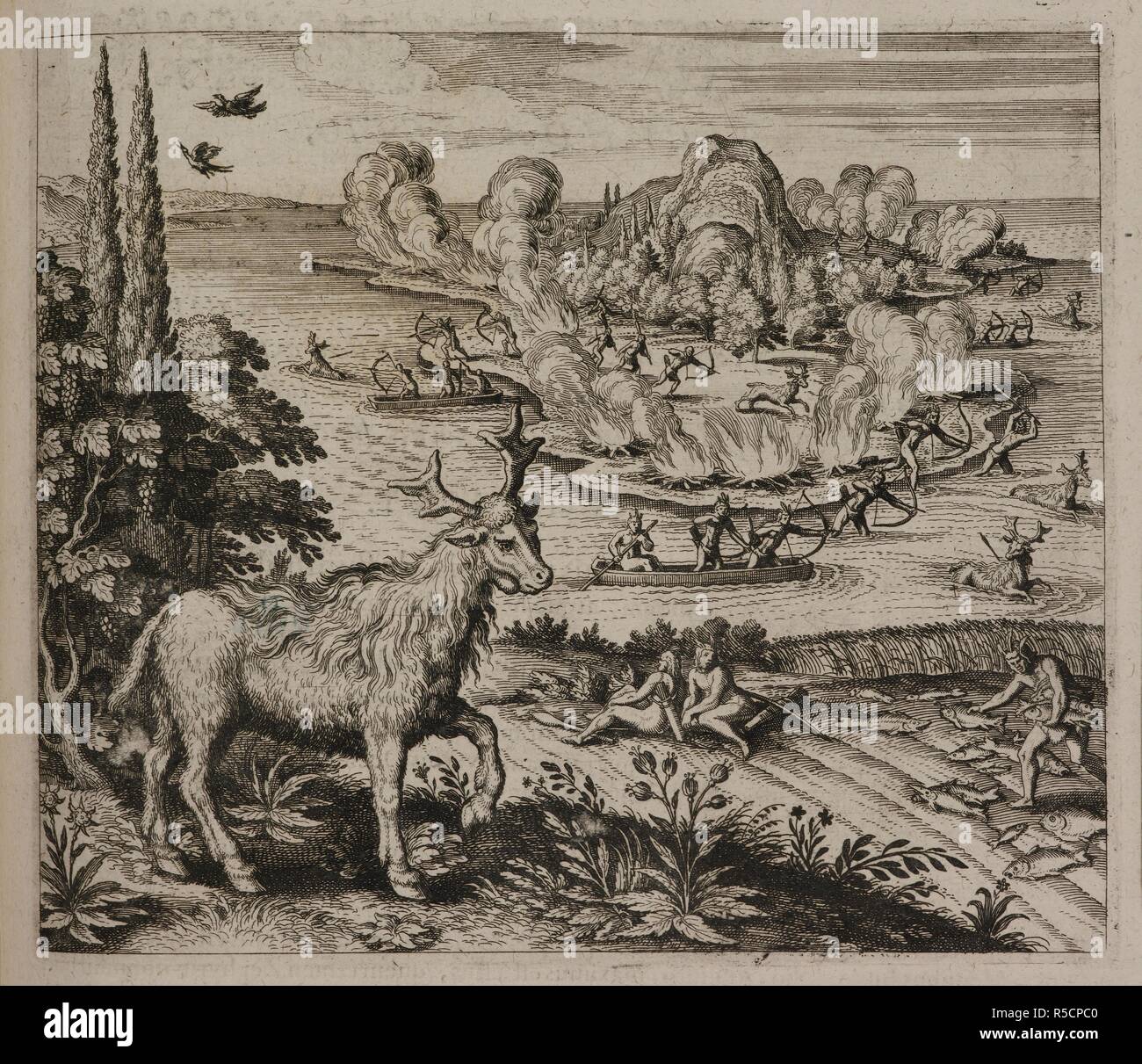 Native american hunting deer hi-res stock photography and images - Alamy