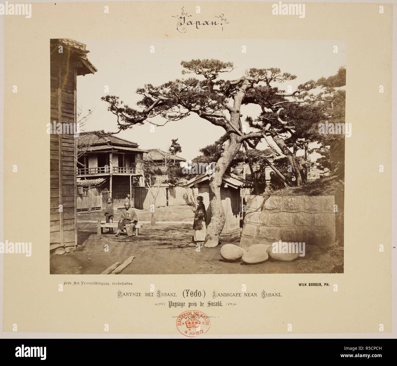 Landscape near Susaki, Yedo (Edo.). [A Series of 56 Views of Towns ...