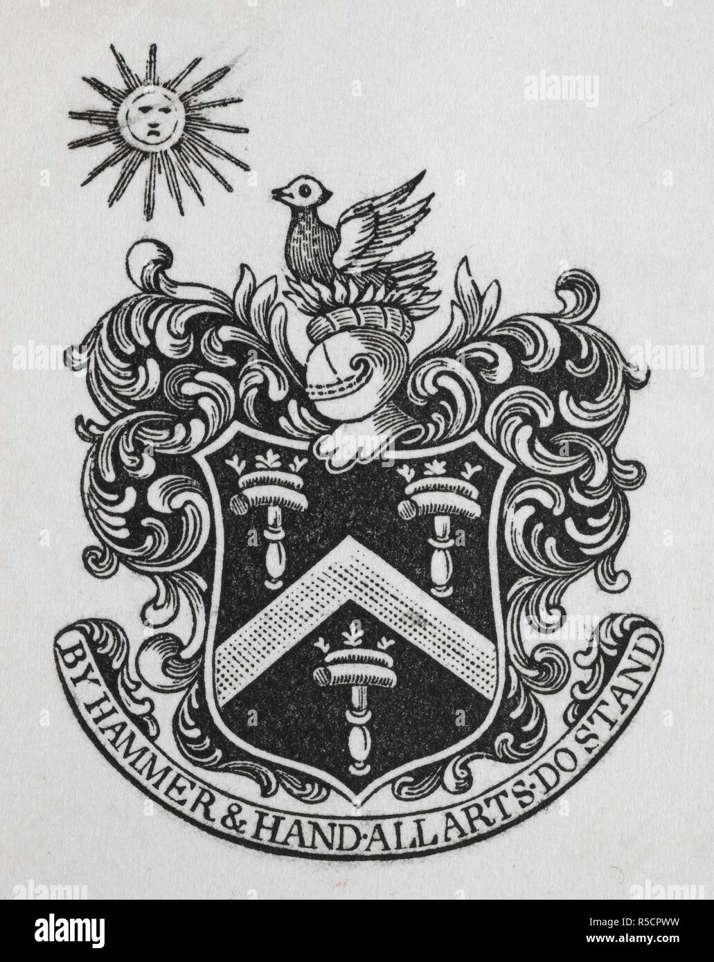 Crest and motto of the Worshipful Company of Blacksmiths. The ...
