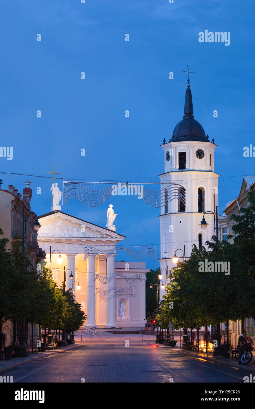 Lithuania, Vilnius, Vilnius Cathedral, evening Stock Photo - Alamy