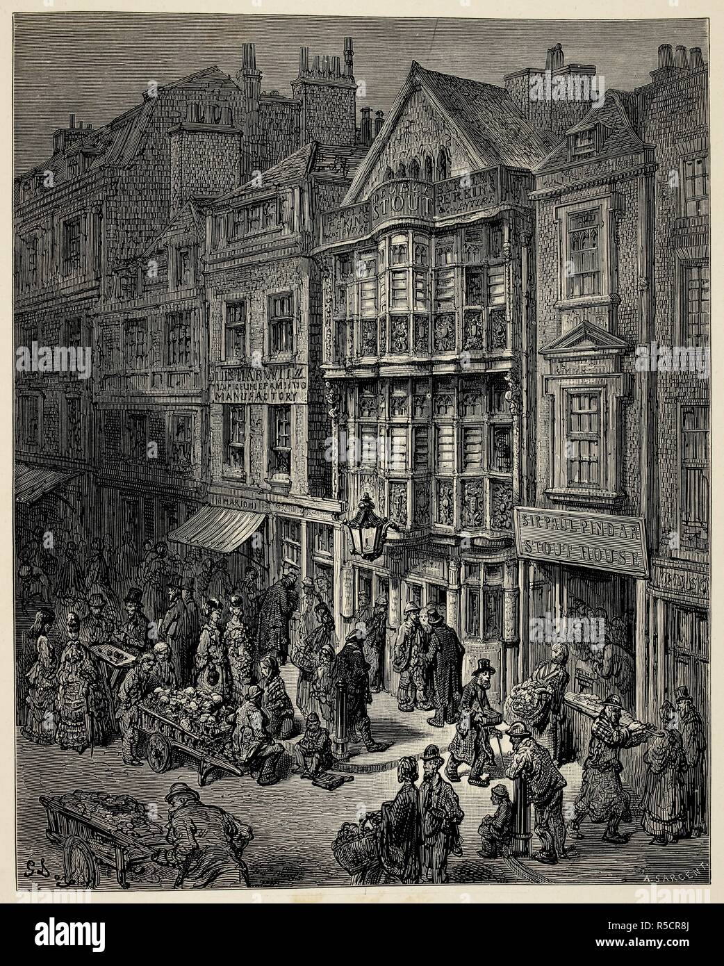 London crowded victorian hi-res stock photography and images - Alamy