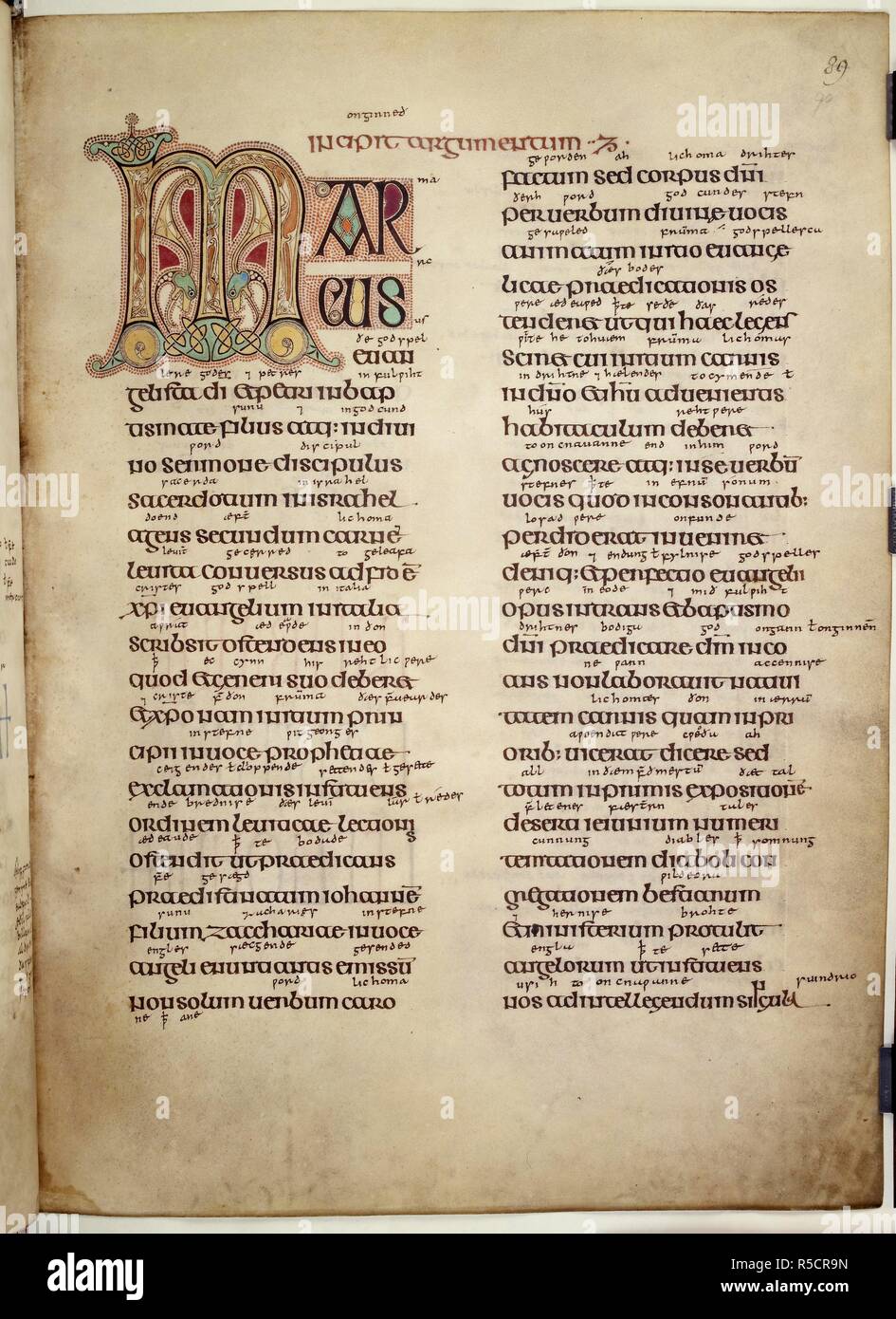 Anglo saxon gospel hi-res stock photography and images - Alamy