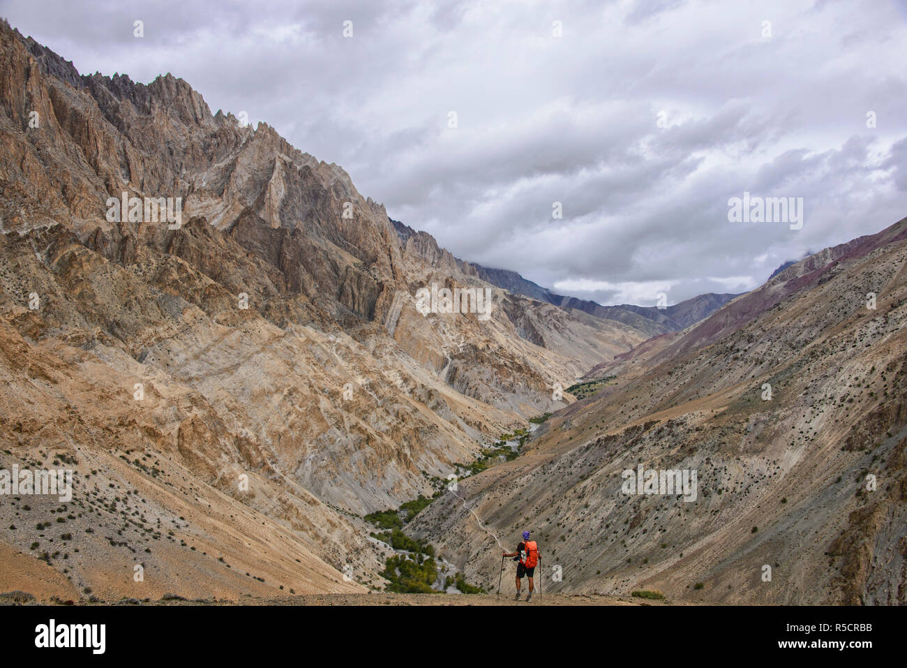 Trekking in the Zanskar Valley, Ladakh, India Stock Photo - Alamy