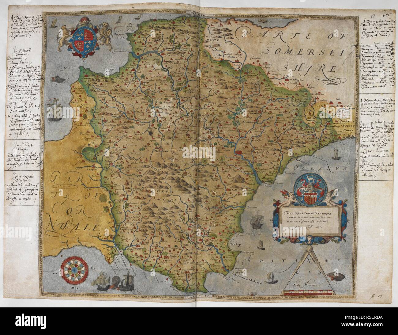 Map of devon hi-res stock photography and images - Alamy