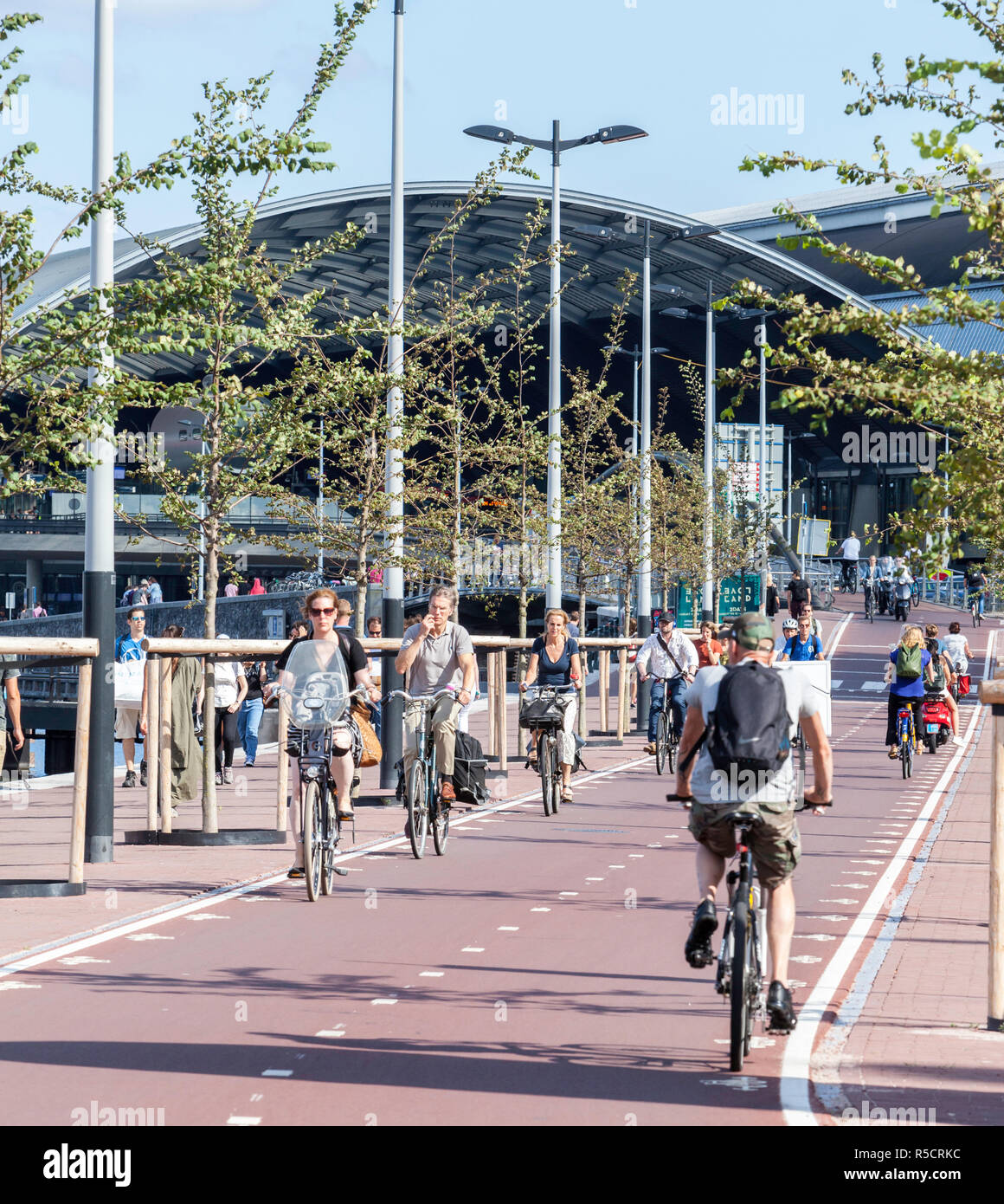 Netherlands riding bicycles hi-res stock photography and images - Alamy