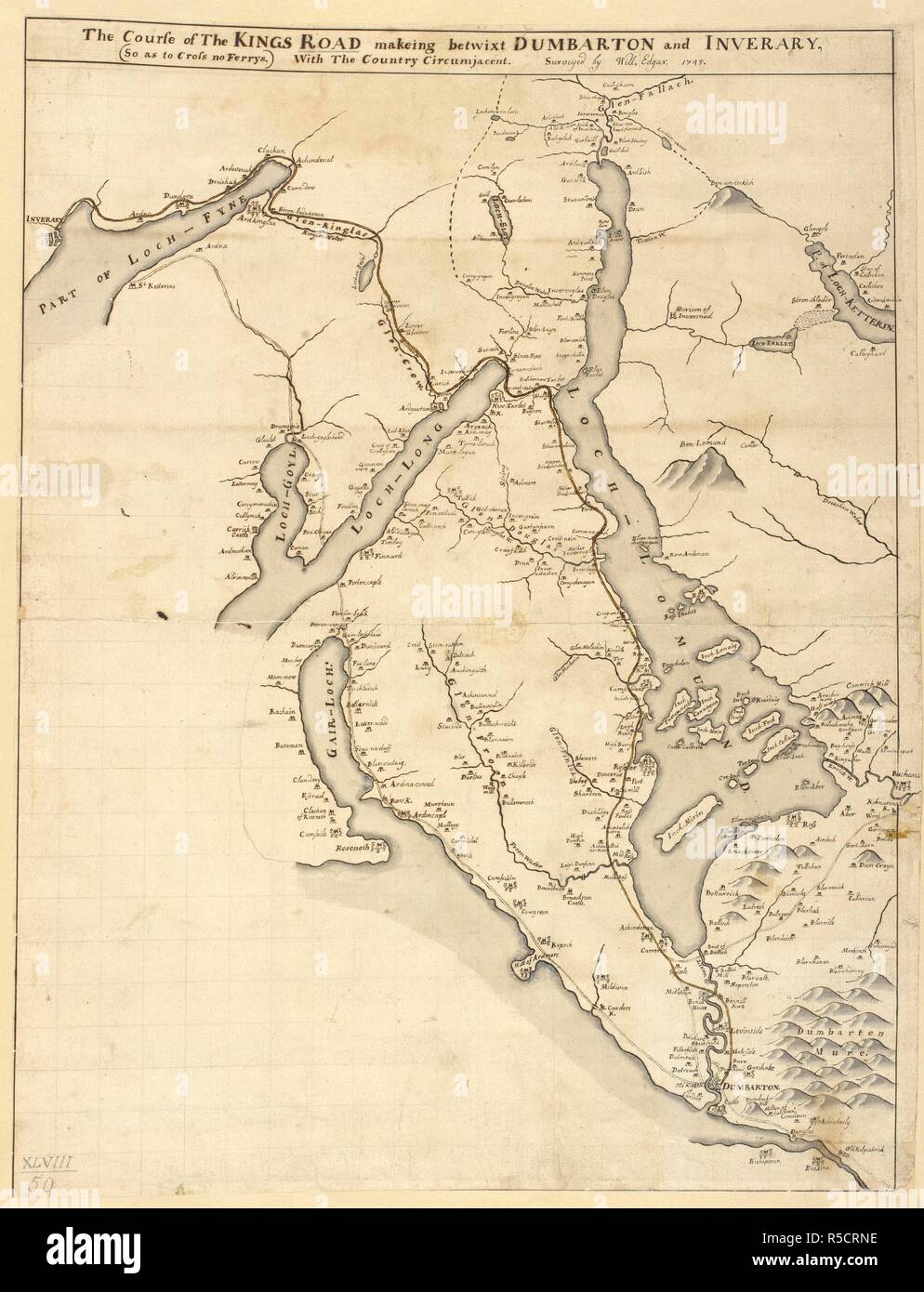 Dumbarton map hi-res stock photography and images - Alamy