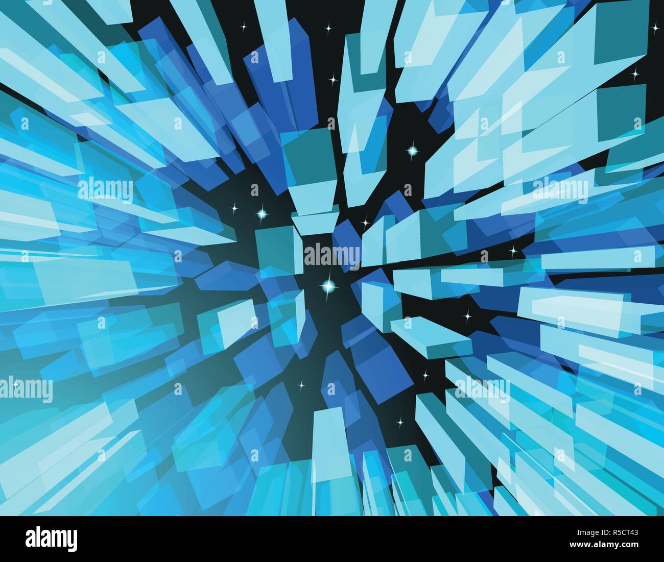 Technology perspective background in 3d style with light effects ...