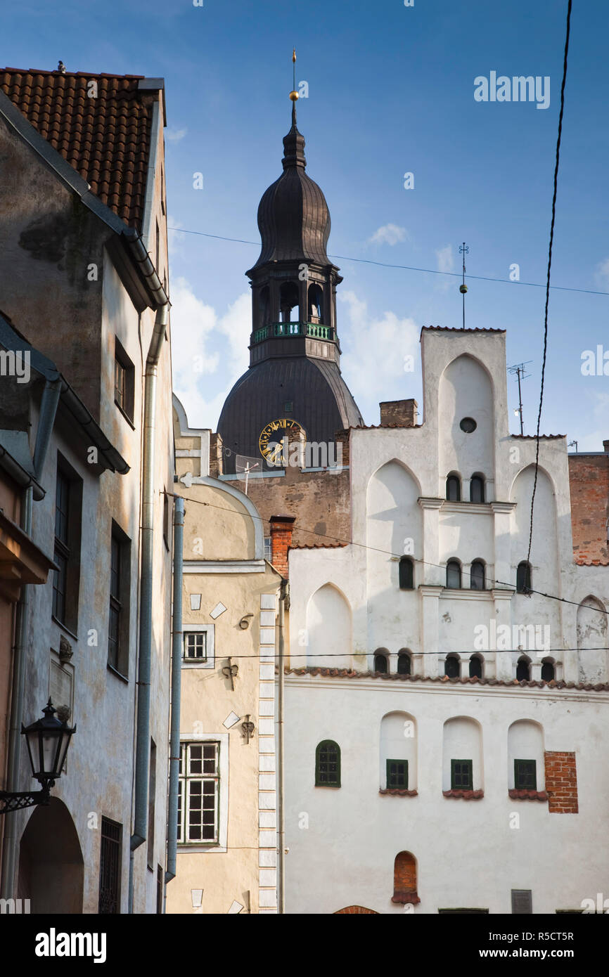 Latvia, Riga, Old Riga, Three Brothers houses, oldest in city Stock ...