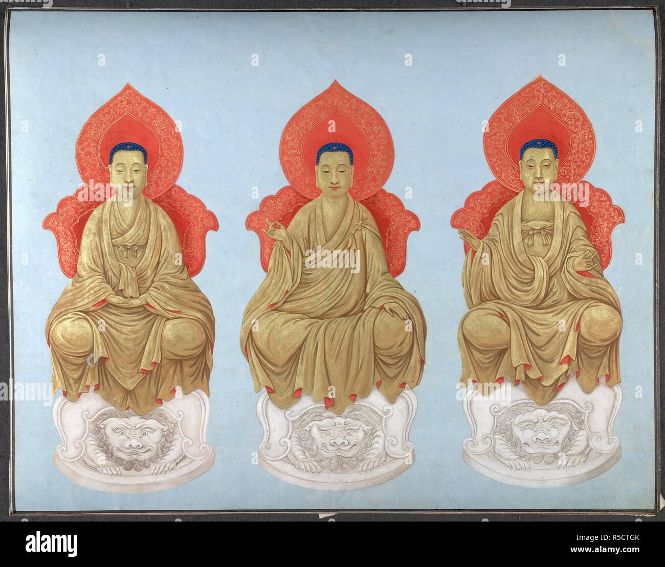 Three buddhist deities hi-res stock photography and images - Alamy