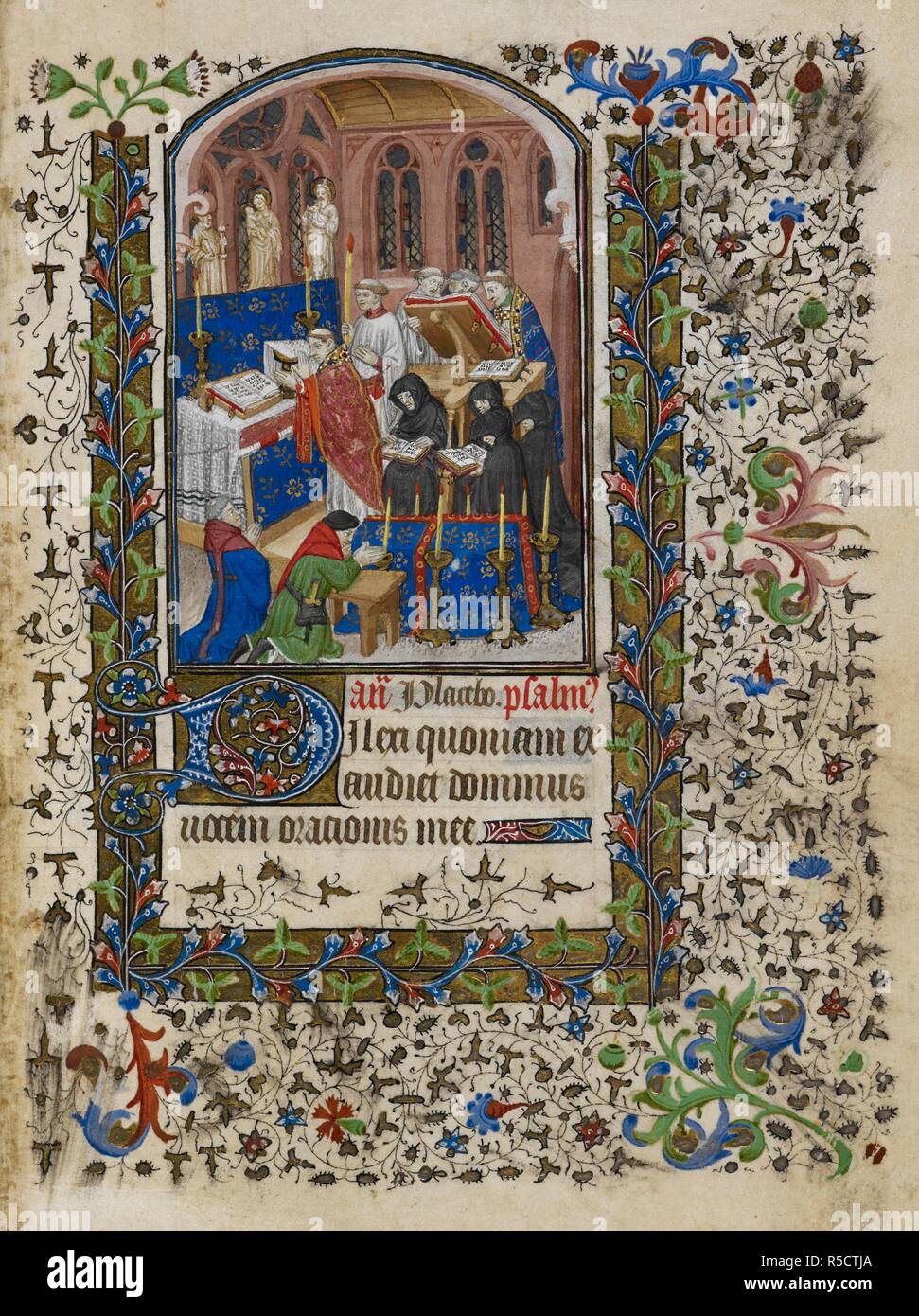 Office for the Dead at Vespers. Requiem Mass. Psalm 114, beginning with ...