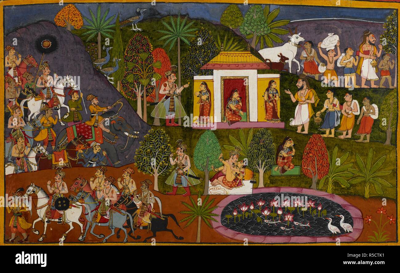 The story of the Dandaka desert. Rama is told the story of how the ...