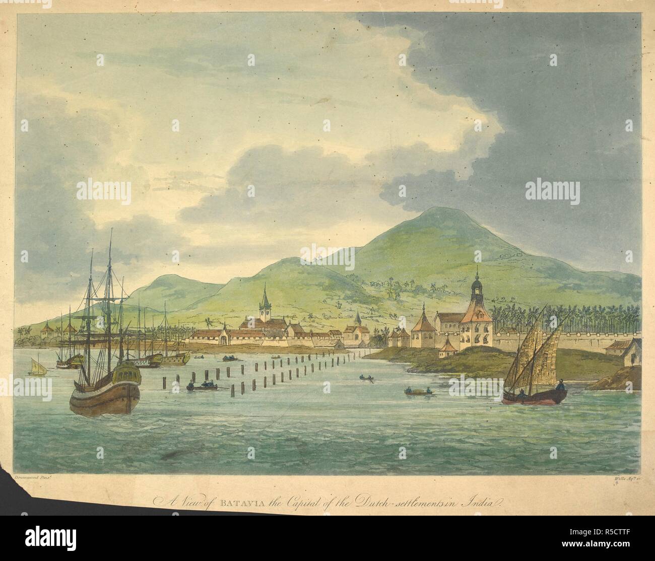 A view of Batavia, the capital of the Dutch Settlements in India. A ...