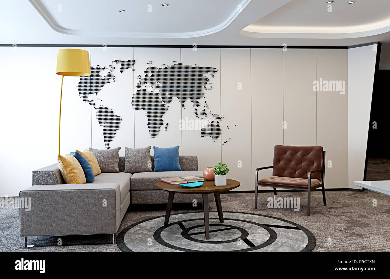 Modern Working Office Interior Stock Photo - Alamy