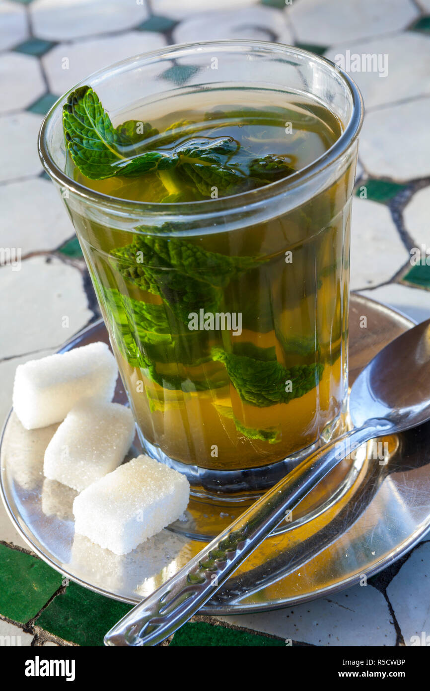 Mint Tea, Marrakech, Morocco, North Africa, Africa Stock Photo - Alamy