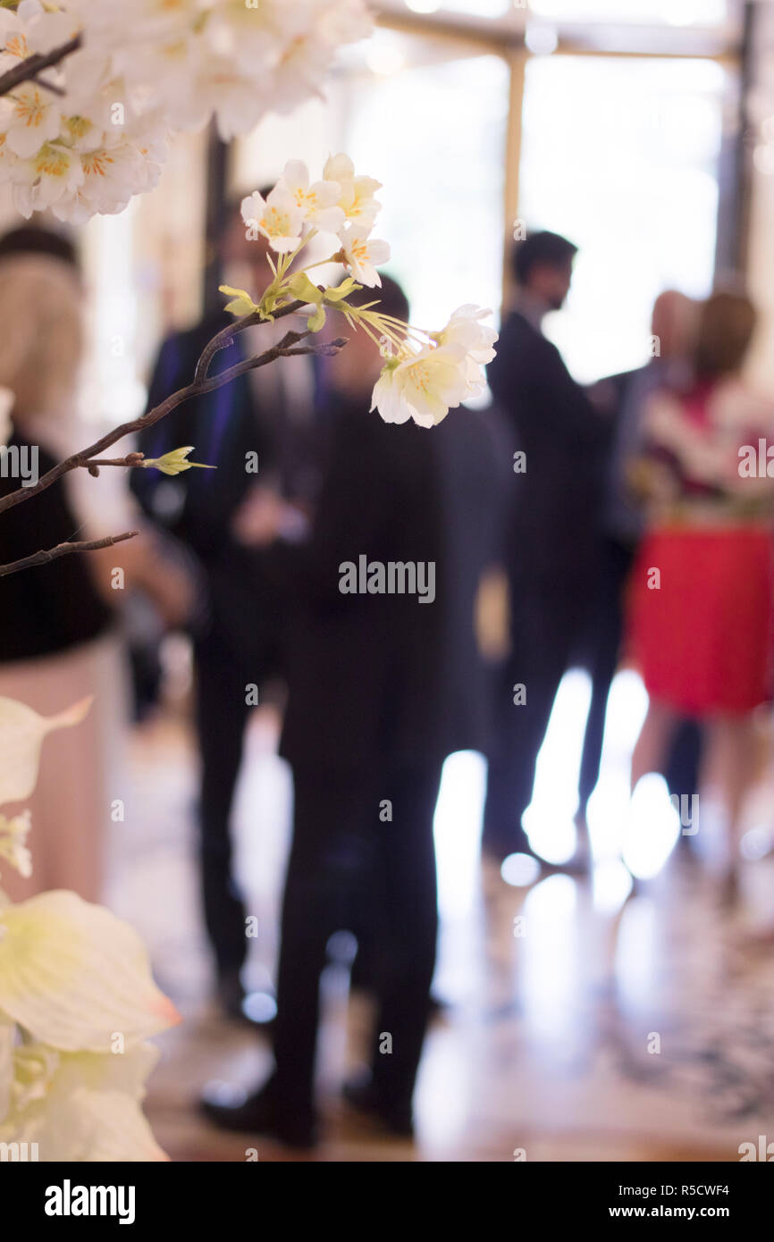 Wedding flowers arranged floral bouquet in marriage luxury 5 star hotel ...
