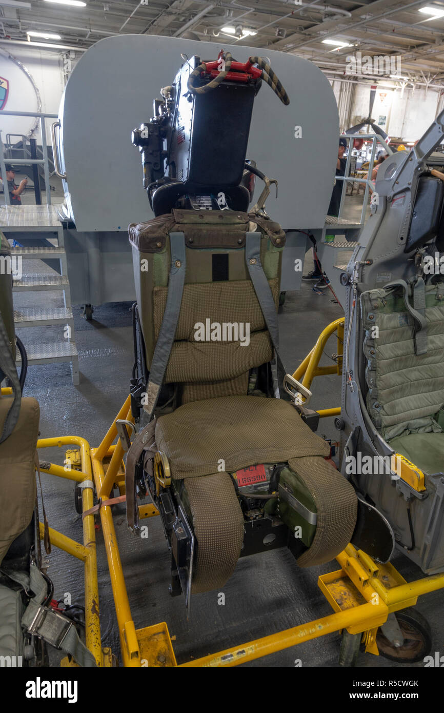 A Martin-Baker Aircraft Mk. GRU-7(A) F-14A Tomcat ejector seat, USS ...