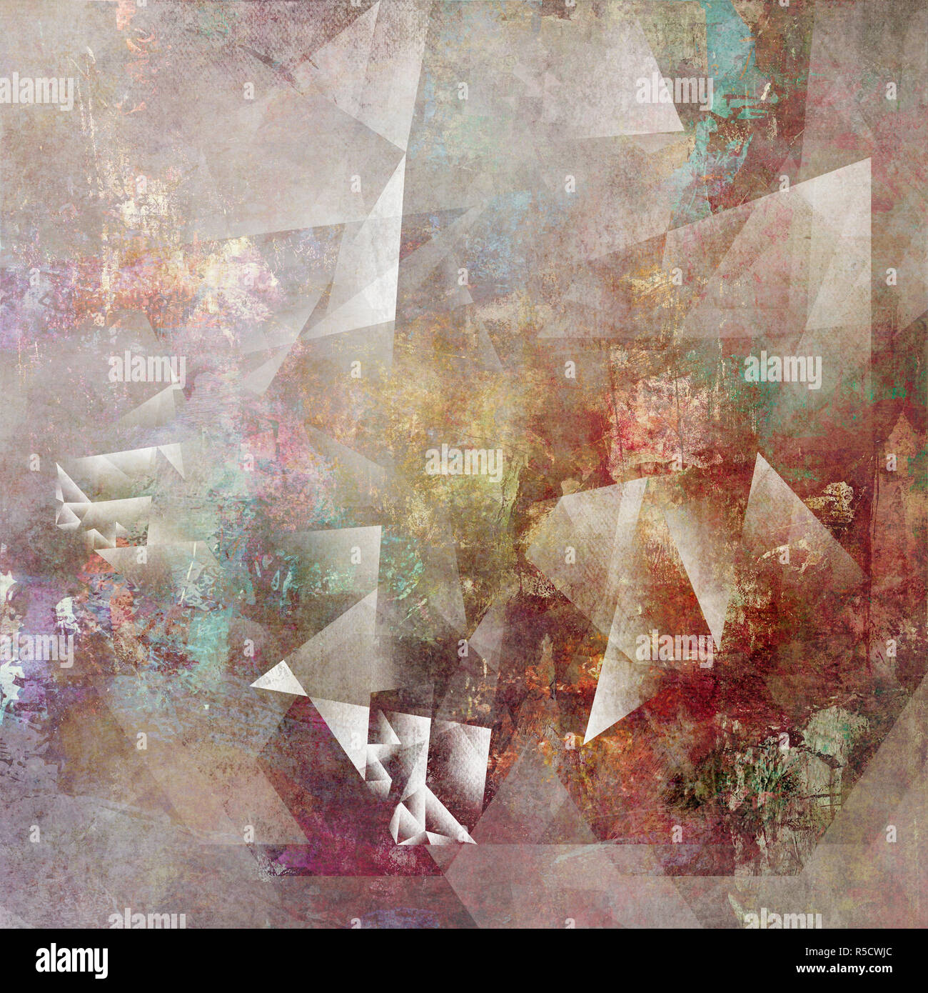 polygonal painting textures Stock Photo - Alamy