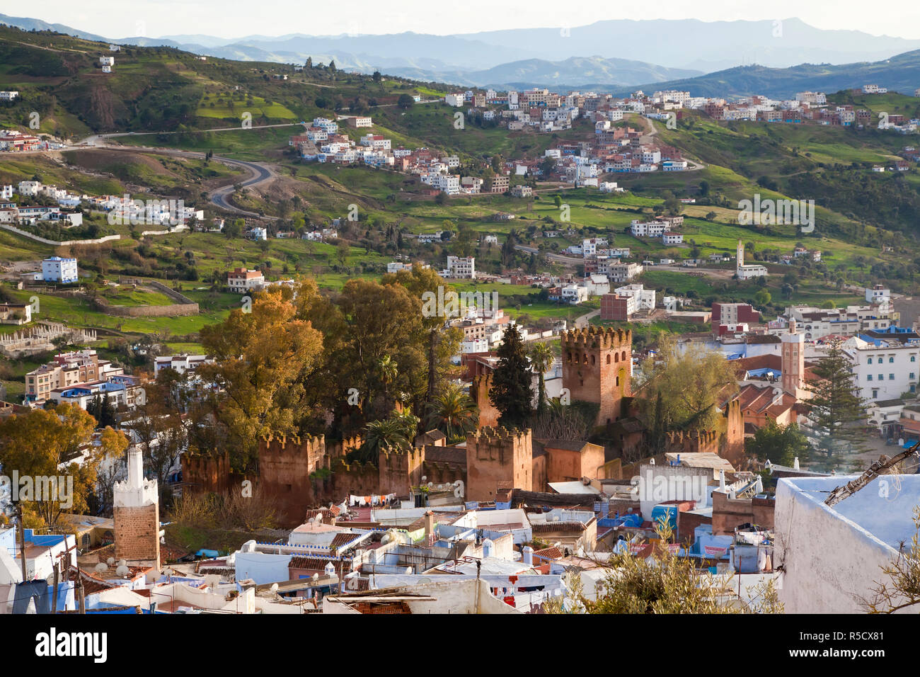 Elevated view chefchaouen hi-res stock photography and images - Alamy