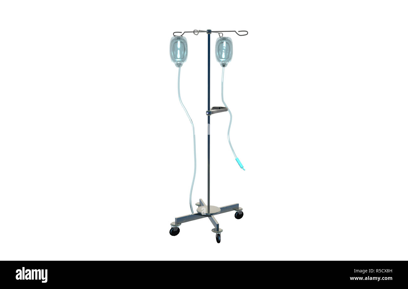 infusion stands with infusion bags and tubes Stock Photo - Alamy