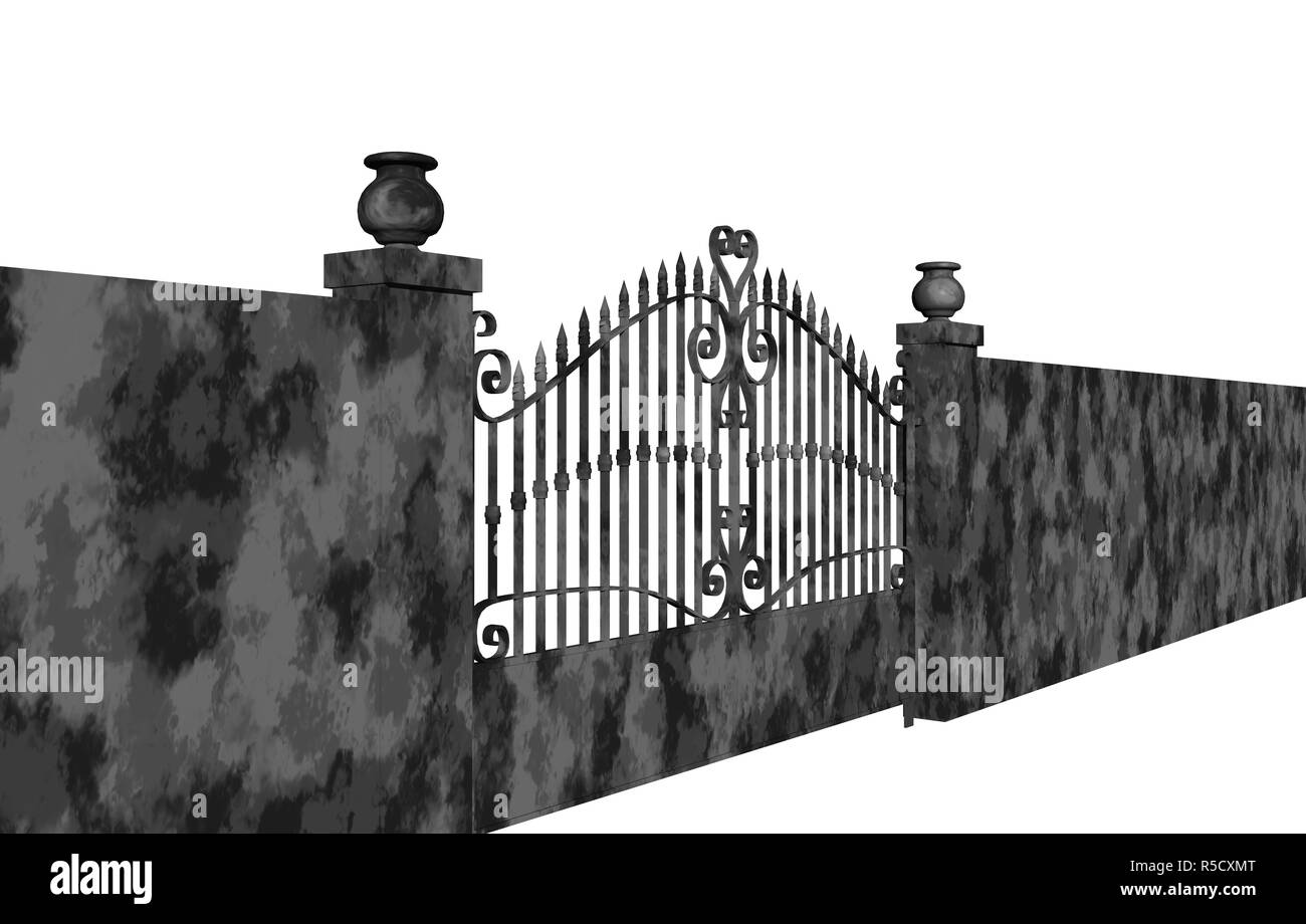 Grid gate Black and White Stock Photos & Images - Alamy