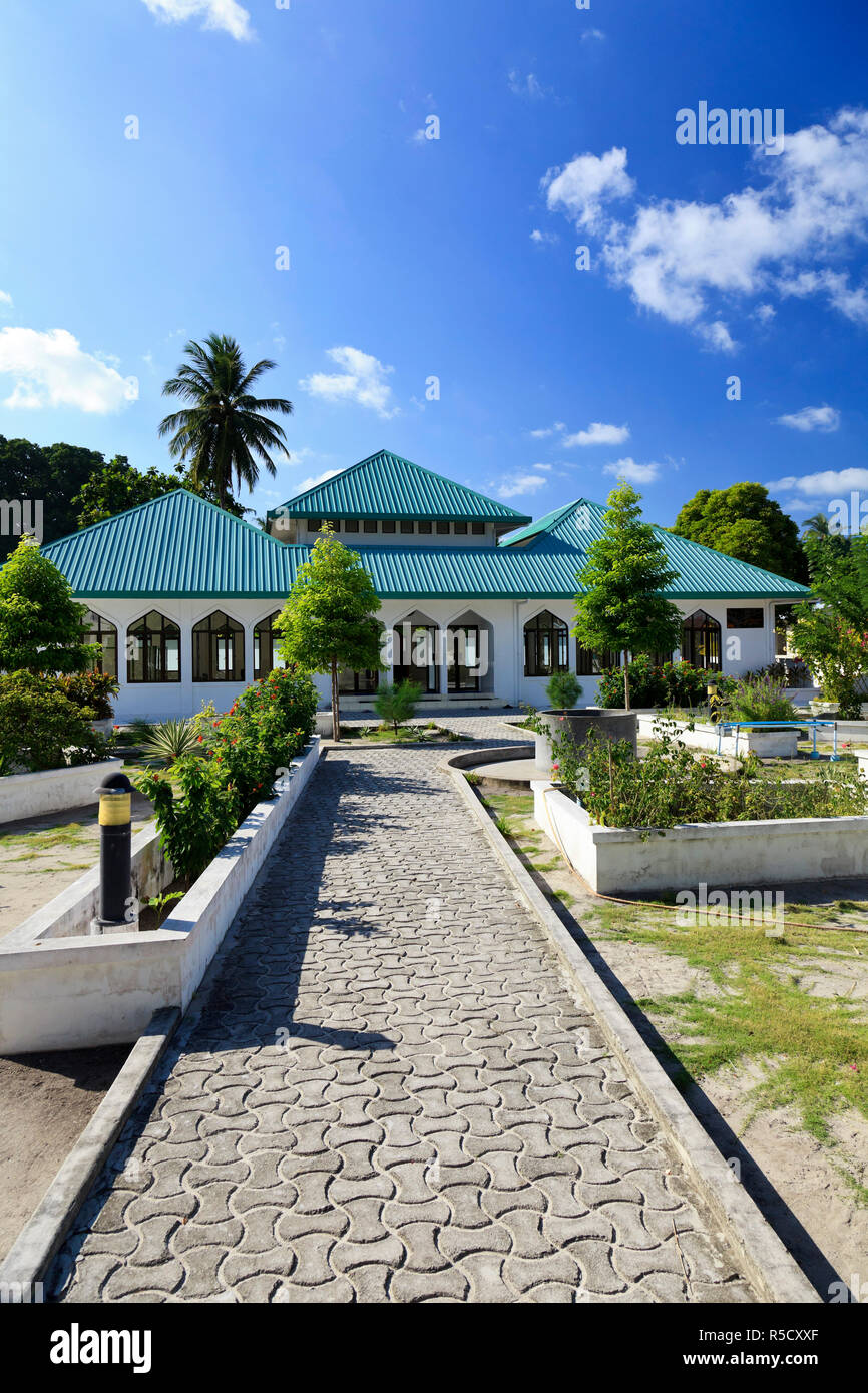 Maldives, Faafu Atoll, Biledhdhoo Island, Friday Mosque Stock Photo - Alamy