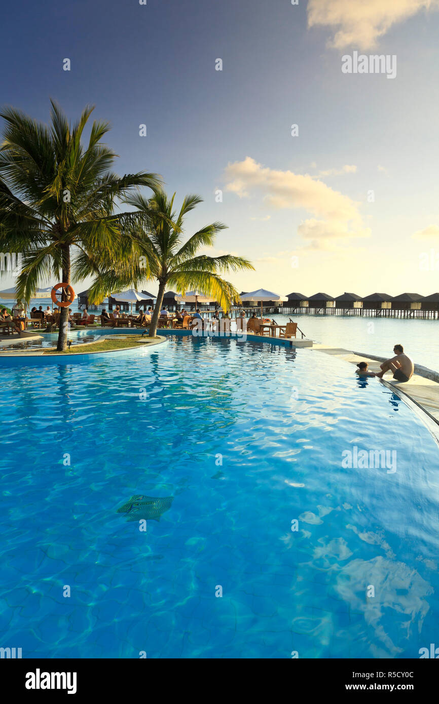 Maldives, Faafu Atoll, Filitheyo Island, Luxury Resort Stock Photo - Alamy