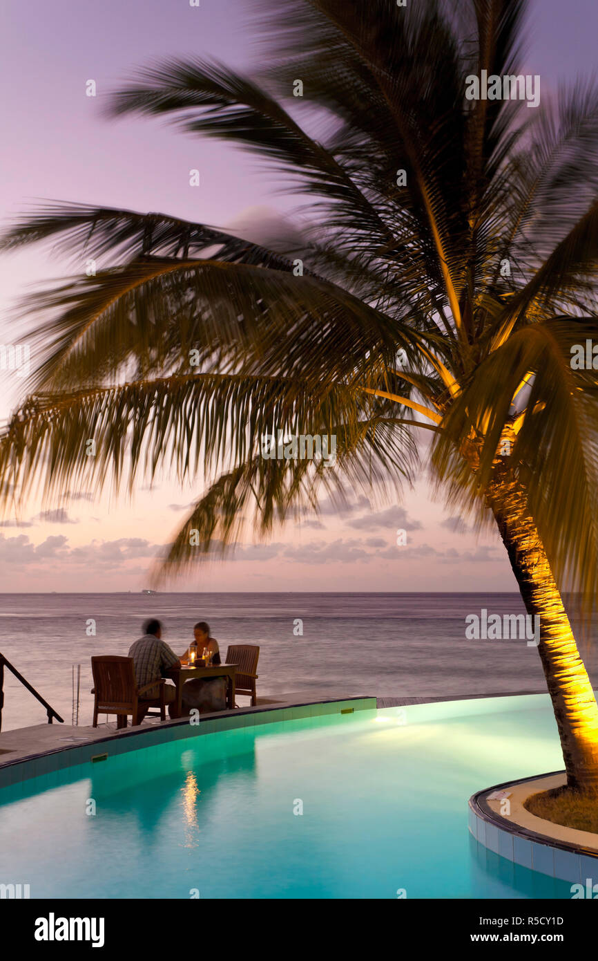 Maldives, Faafu Atoll, Filitheyo Island, Luxury Resort Stock Photo - Alamy